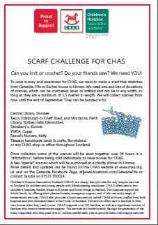 Scarf Challenge for CHAS - Fossoway